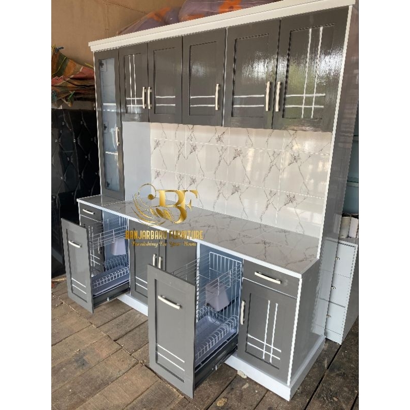 Jual Lemari Dapur / Kitchen Set Portabel Custom / P200 (Bahan Kayu Asli ...