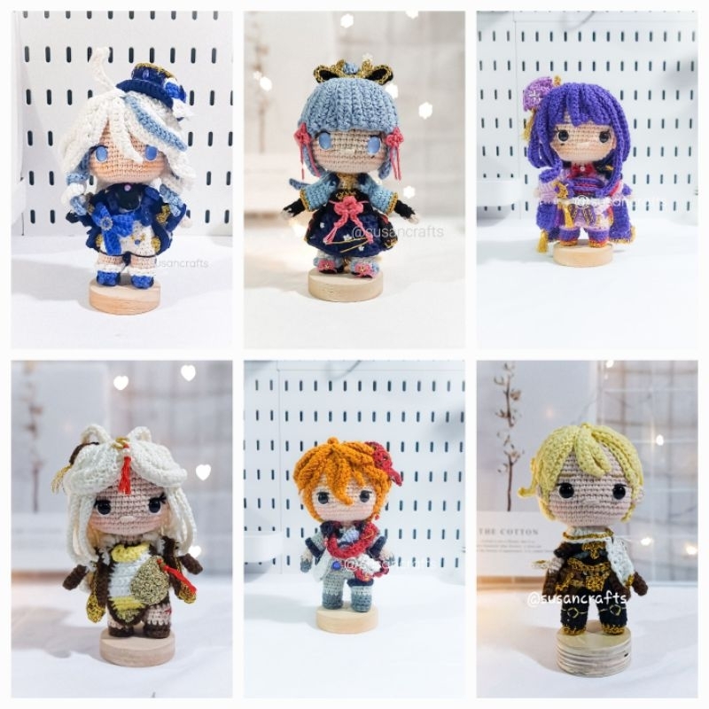 Jual Boneka Rajut Amigurumi MINI GENSHIN IMPACT | Shopee Indonesia