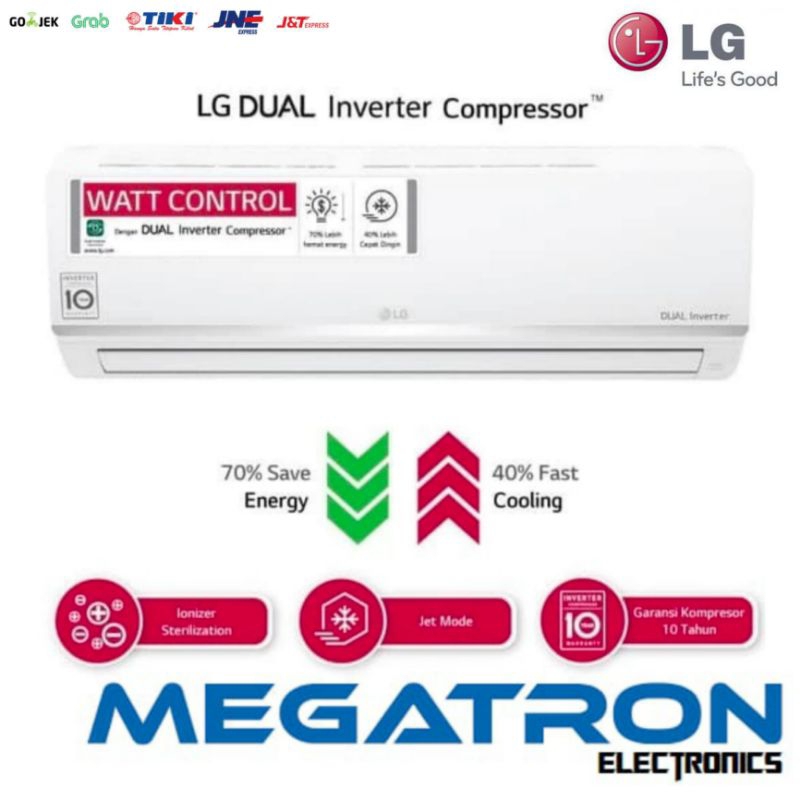 Jual AC LG 06 EV Dual Inverter Hemat Listrik Hingga 80% (konsumsi 145 watt saja) | Shopee Indonesia