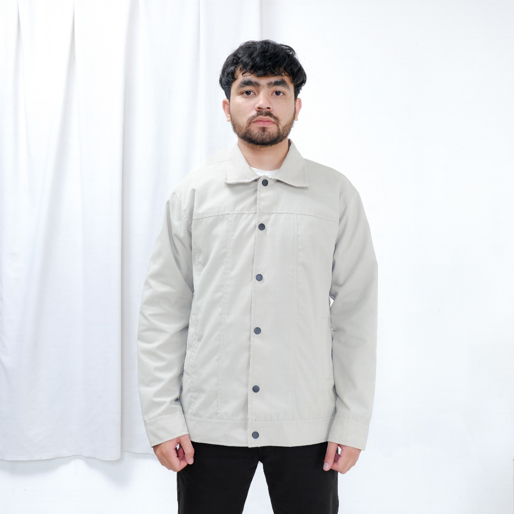 Jual Libra Jaket Trucker Semi Parka Brown Pria Canvas Katun Pakai ...