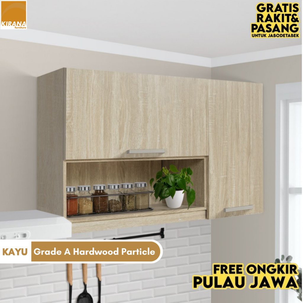 Jual KIRANA Denver - Kitchen Set Kayu Lemari Kabinet Dapur Rak Dapur ...