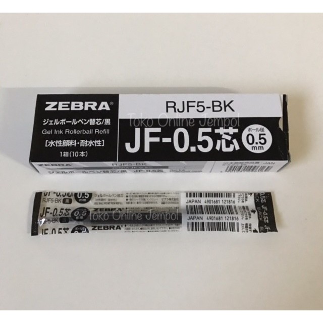 Jual Zebra Sarasa Refill Gel Pen JF-0.5 , 0.7, 1.0 mm / Isi Ulang ...