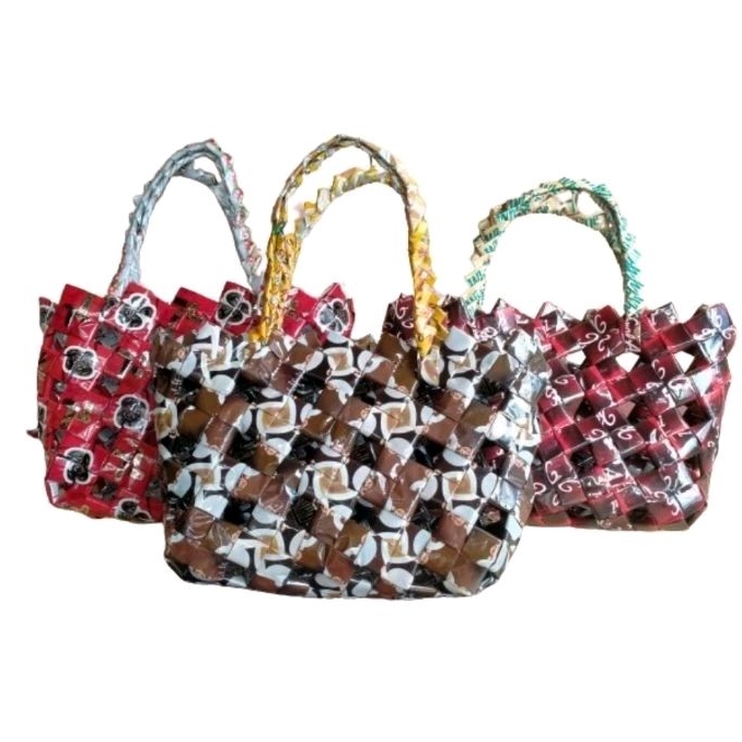 Jual Tas unik dari bungkus minuman kopi/prakarya sekolah size 20x23cm ...