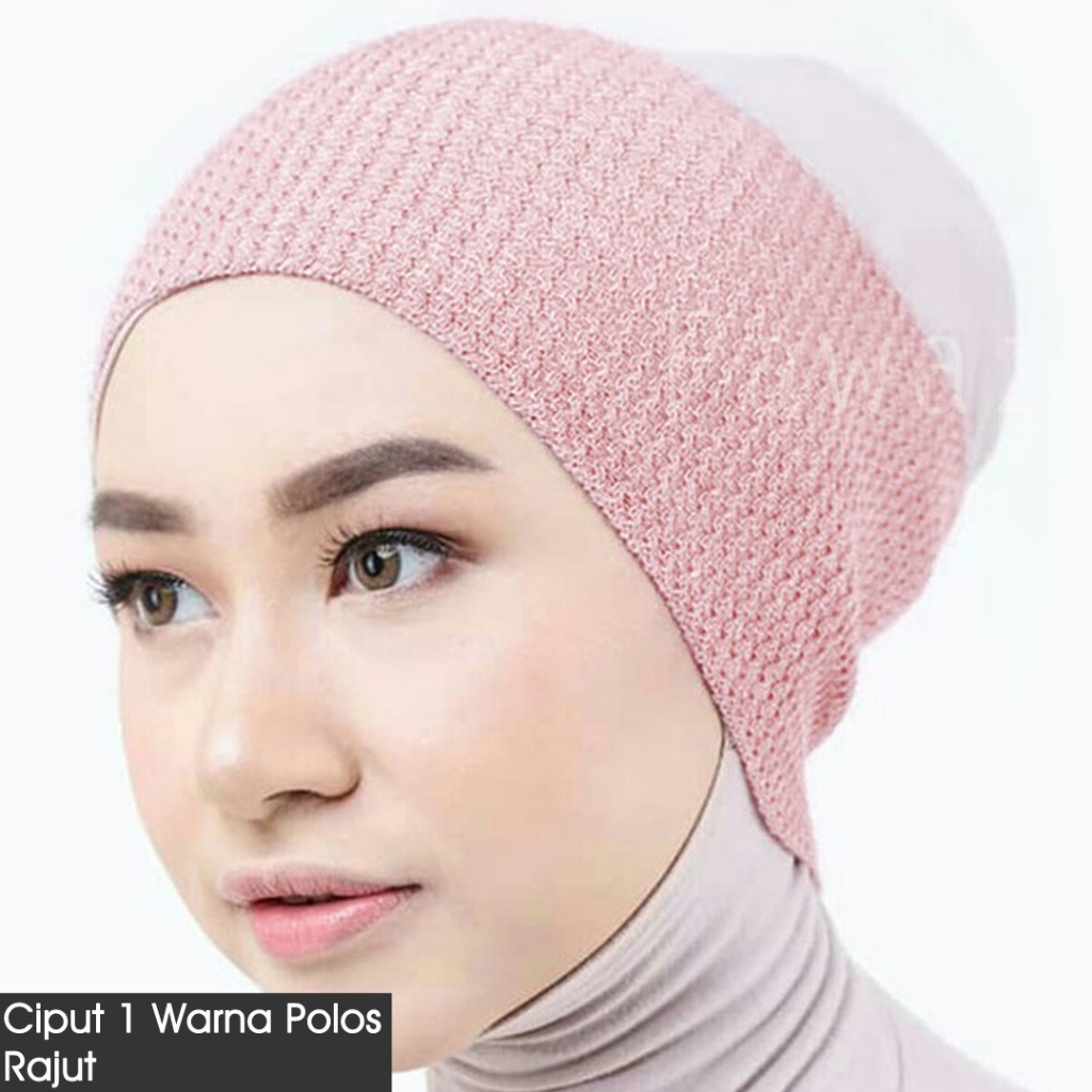 Jual CIPUT HIJAB CEPOL BANDANA RAJUT 1 WARNA POLOS ISI 10 PCS | Shopee ...