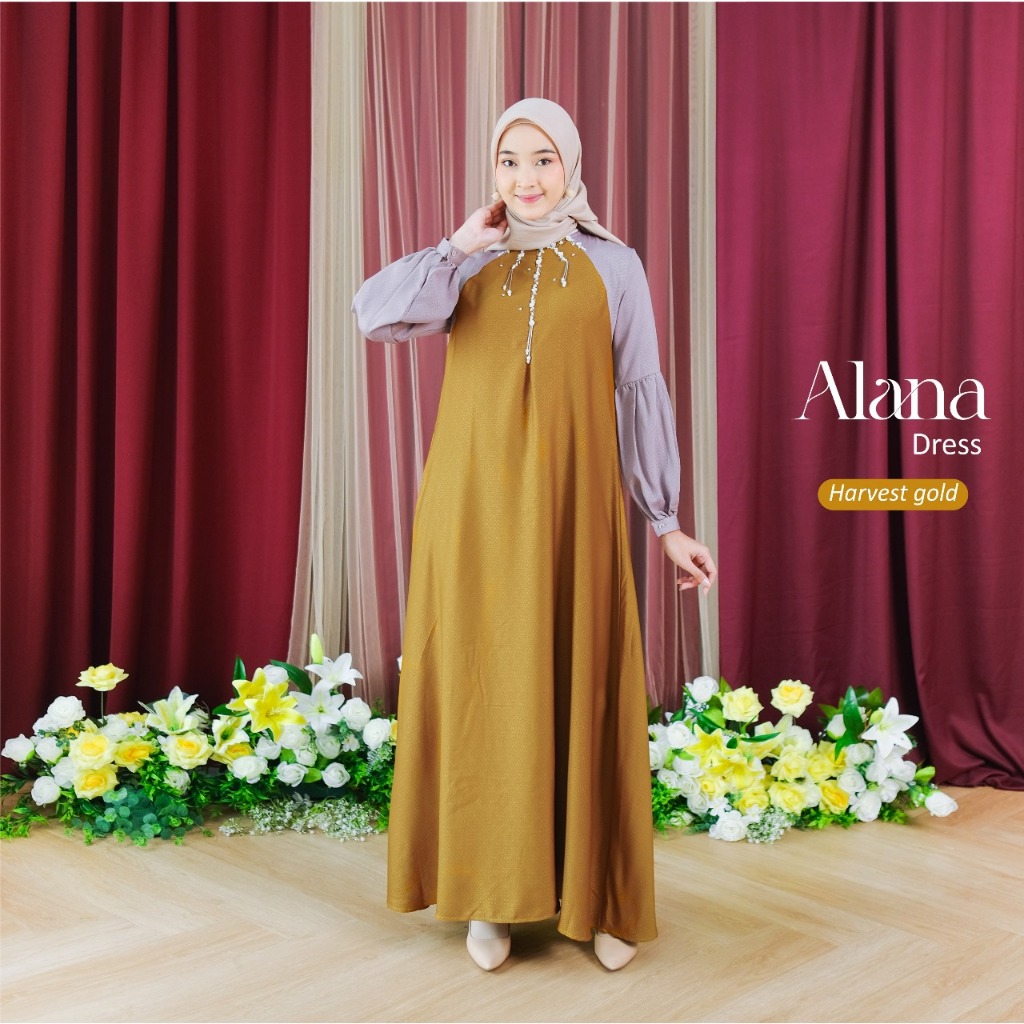 Jual Alana Polos Gamis Couple Payet (GAMIS SAJA) | Shopee Indonesia