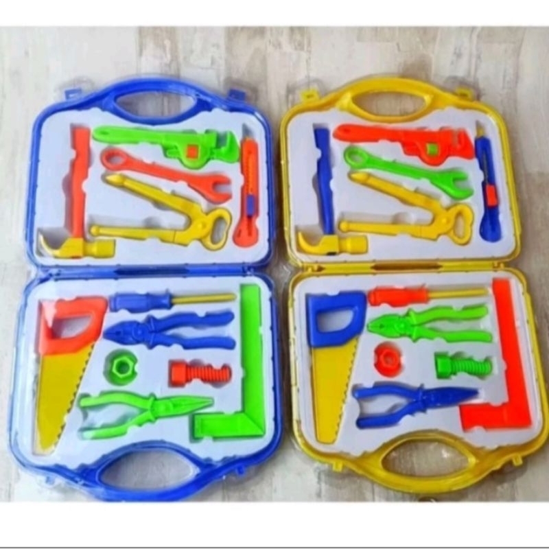 Jual mainan alat tukang koper ( tool set LE 6) | Shopee Indonesia
