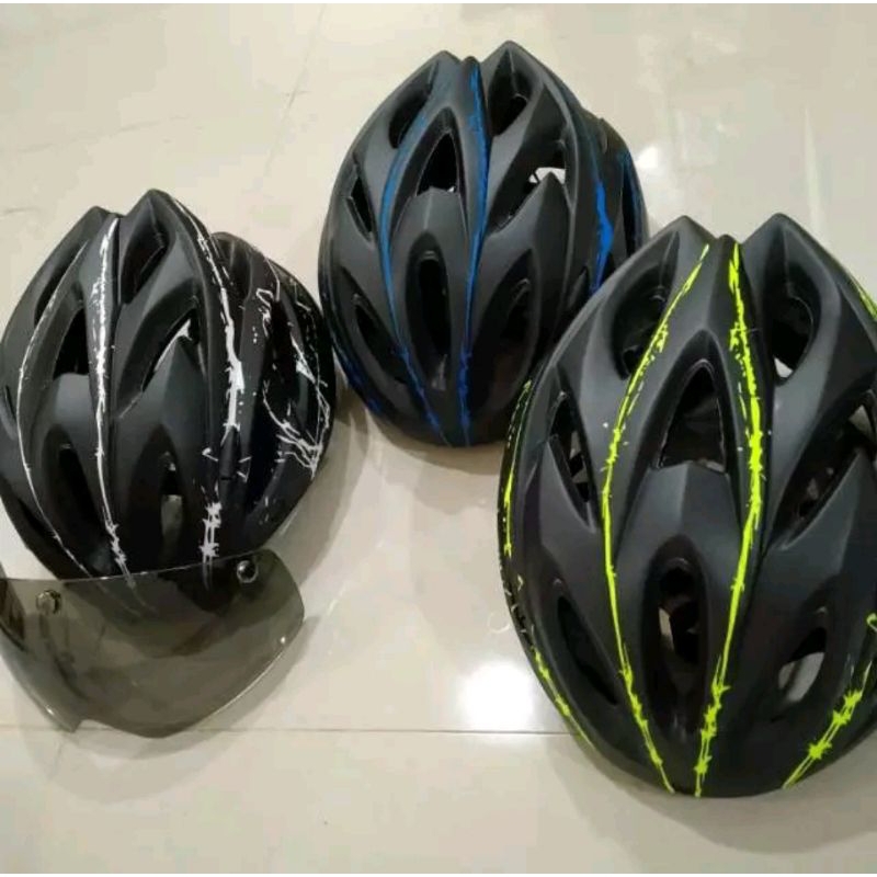 Jual HELM SEPEDA RMB WP 02 ADA KACA | Shopee Indonesia