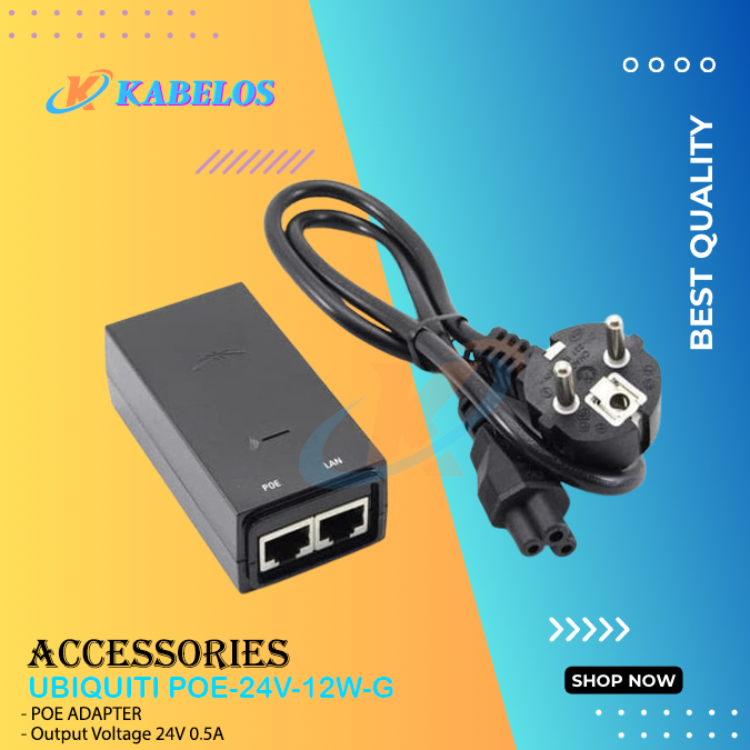 Jual Ubiquiti POE-24V-12W-G PoE Adaptor 24V 0.5A Gigabit | Shopee Indonesia