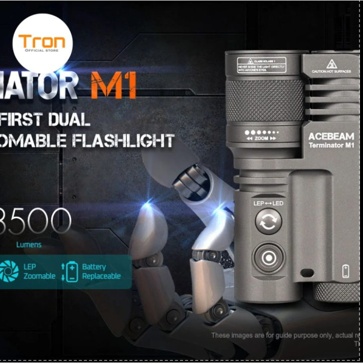 Jual Senter Terminator M1 Dual Head LEP/ LED (Limited Edition ...