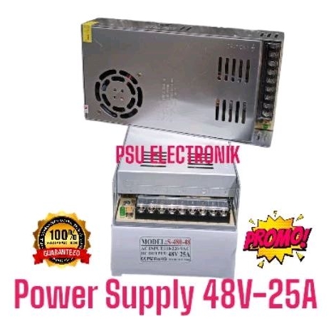 Jual Switching Power Supply PSU 48V 25A High Quality, 48 Volt 25 Ampere Cooling Fan Kipas ...