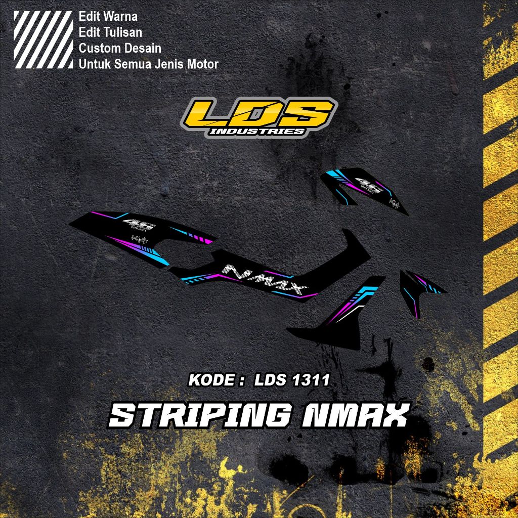 Jual STIKER STRIPING NMAX Old LIS STICKER UV SEMI FULL VARIASI DESAIN RACING MODEL SIMPEL LDS01 ...