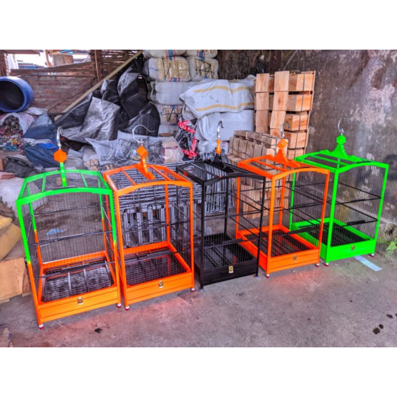 Jual SANGKAR KOTAK FULL FIBER TIANG SEGITIGA WARNA STABILO SANGKAR ...