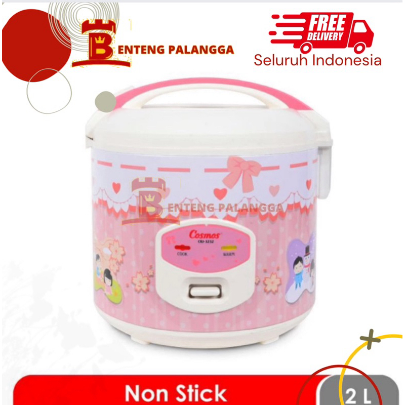 Jual Rice Cooker / Magic Com Cosmos 2 Liter CRJ-3232 Panci Anti Lengket ...