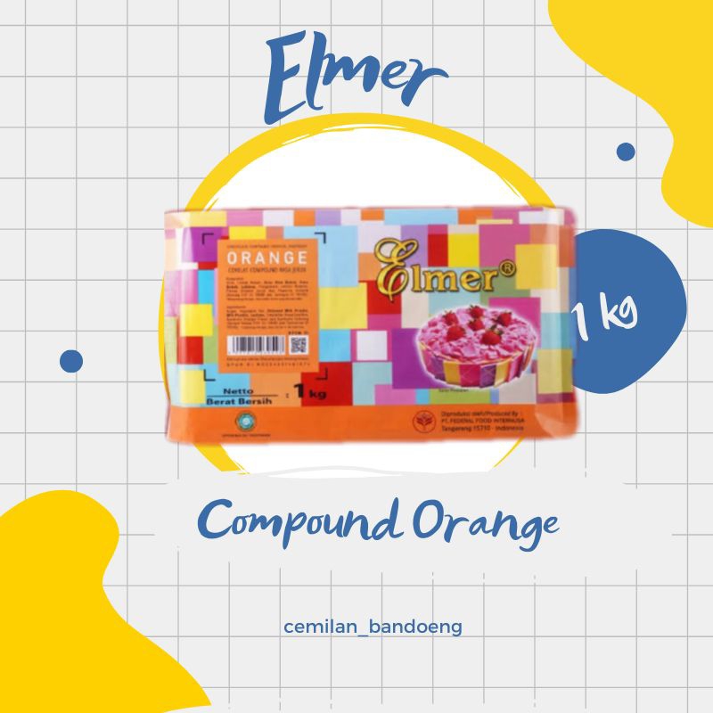 Jual ELMER COMPOUND ORANGE KEMASAN 1 KG | Shopee Indonesia