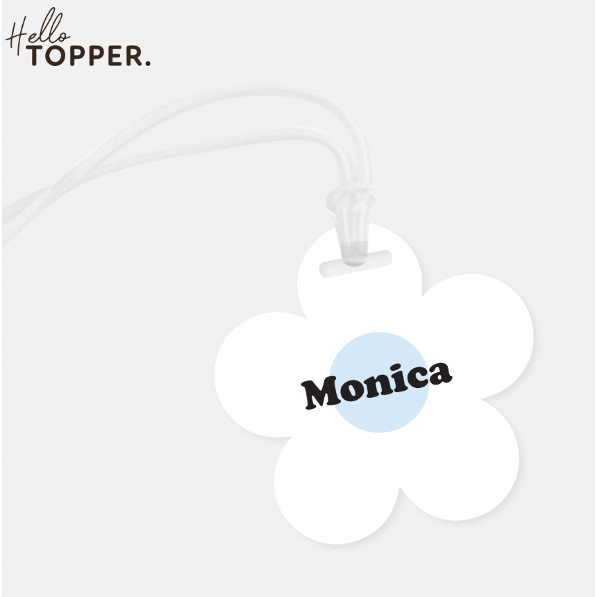 Jual Custom Tag Luggage Bunga Lucu Gantungan Tas Nama Akrilik Koper ...