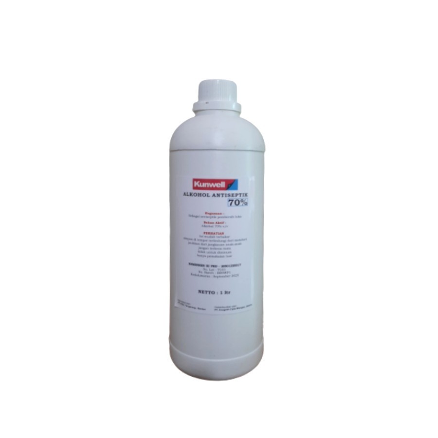 Jual Alcohol 1 Liter 70% Alkohol 1 L antiseptik Pembersi Luka | Shopee ...