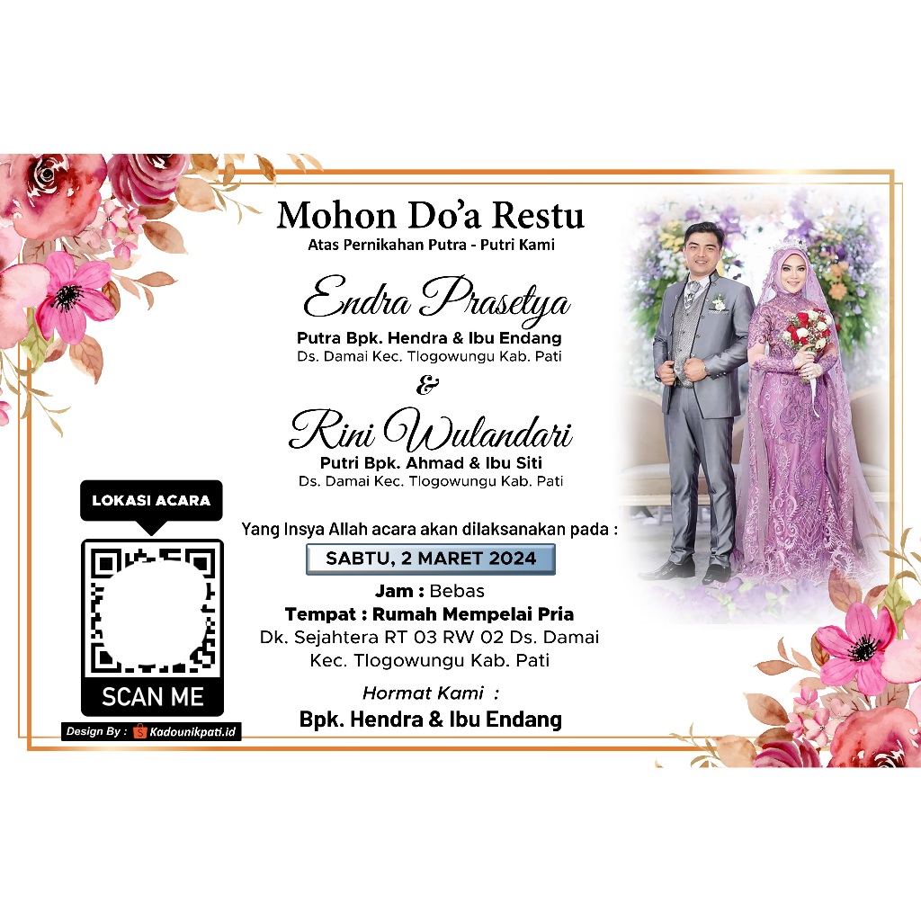 Jual CETAK UNDANGAN BESEK | UNDANGAN SOROGAN | UNDANGAN PUNJUNGAN ...