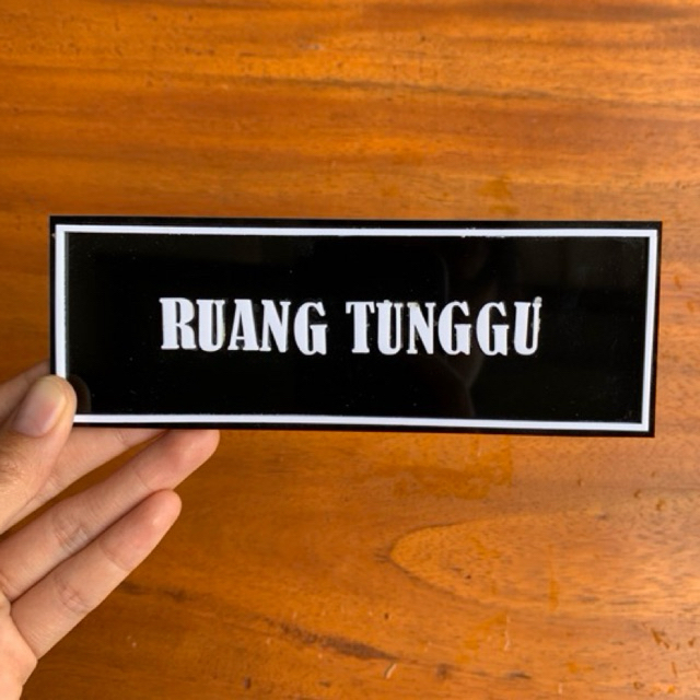 Jual Papan sign akrilik RUANG TUNGGU Custom Tulisan Sign Board Akrilik ...