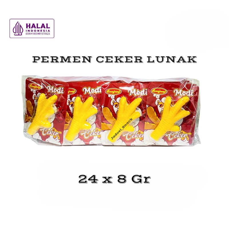 Jual GROSIR - Permen Ceker Lunak 24 X 8 Gr Rasa Buah - Chicken Feet ...