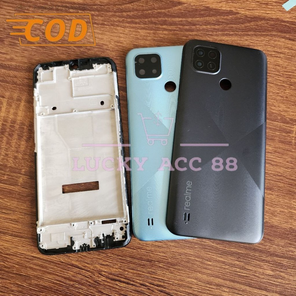 Jual Backdoor Casing Fullset Realme C21 RMX3201 Kesing Tutup Belakang ...