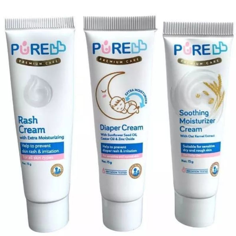 Jual Purebb Rash Cream Soothing Cream Diaper Cream/Purebb 15gr | Shopee ...