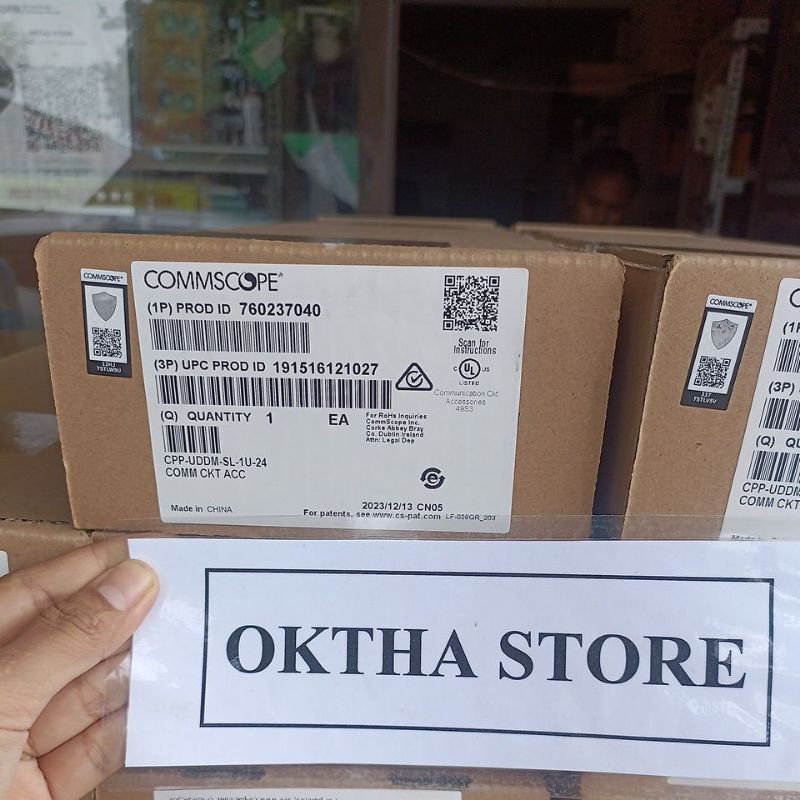 Jual Patch Panel 24 port AMP Commscope Cat 6 Cat6 lengkap siap Pakai ...
