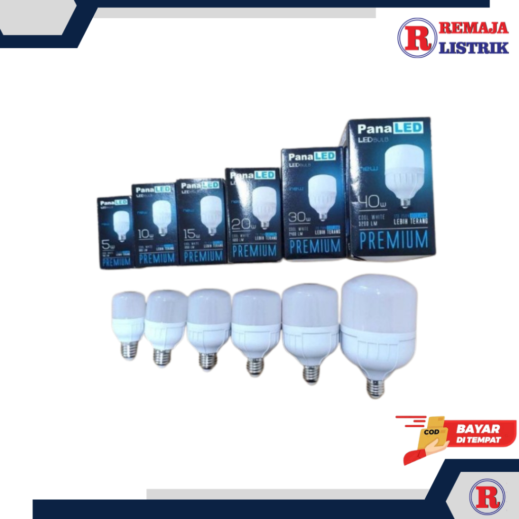 Jual Panaled Premium Lampu Bohlam LED 5 10 15 20 Watt By luby - 5 Watt | Shopee Indonesia