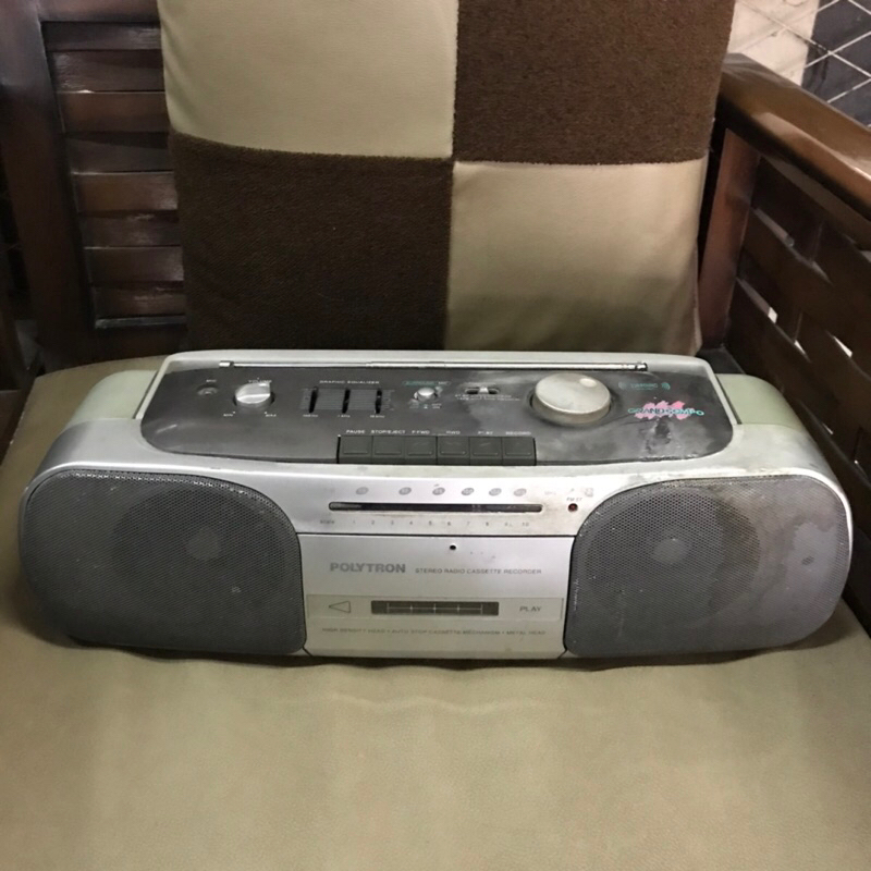 Jual Radio Tape Polytron Mini Grand Compo Normal Minus Cat Body ...