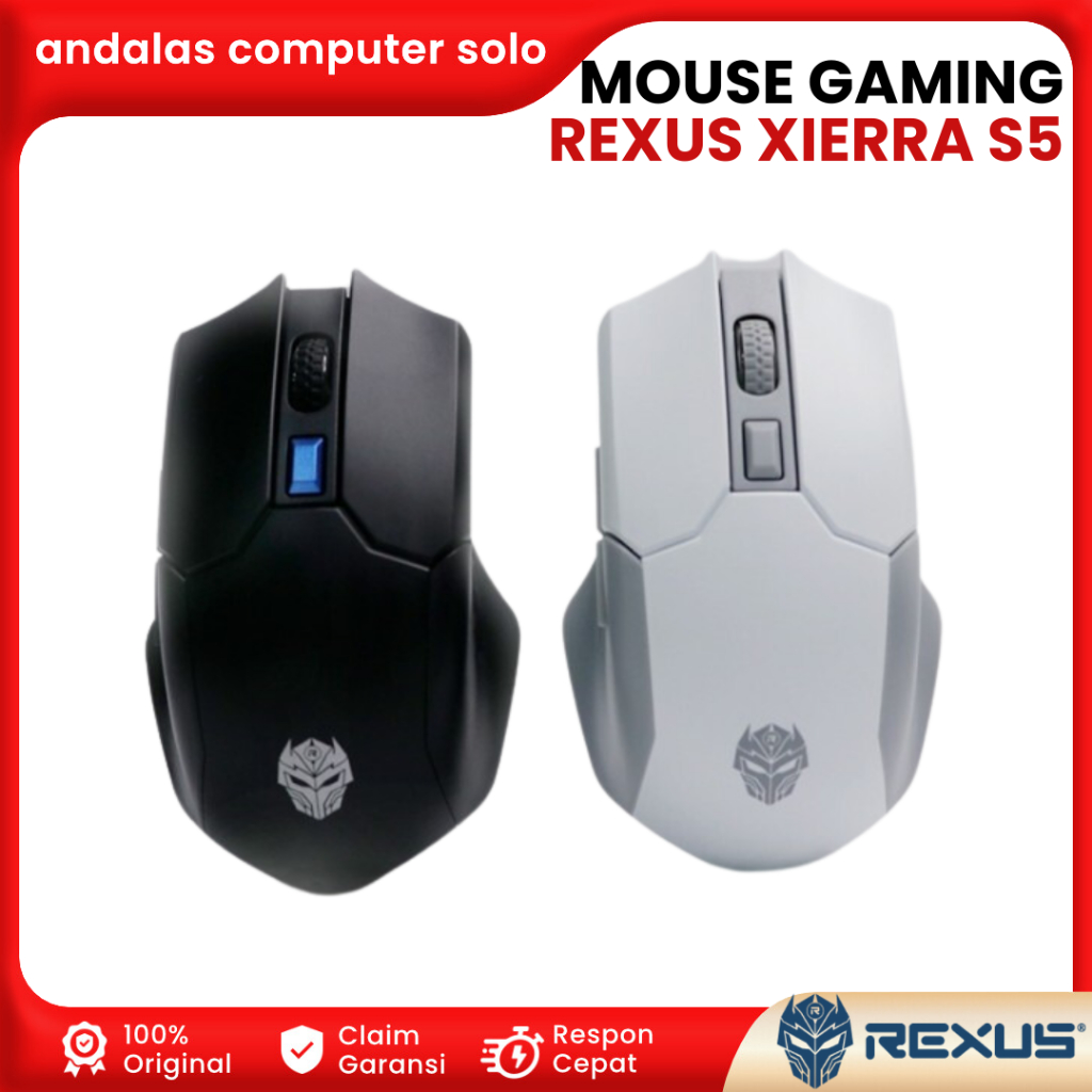 Jual MOUSE WIRELESS GAMING GAME REXUS XIERRA S5 AVIATOR LED | Shopee ...