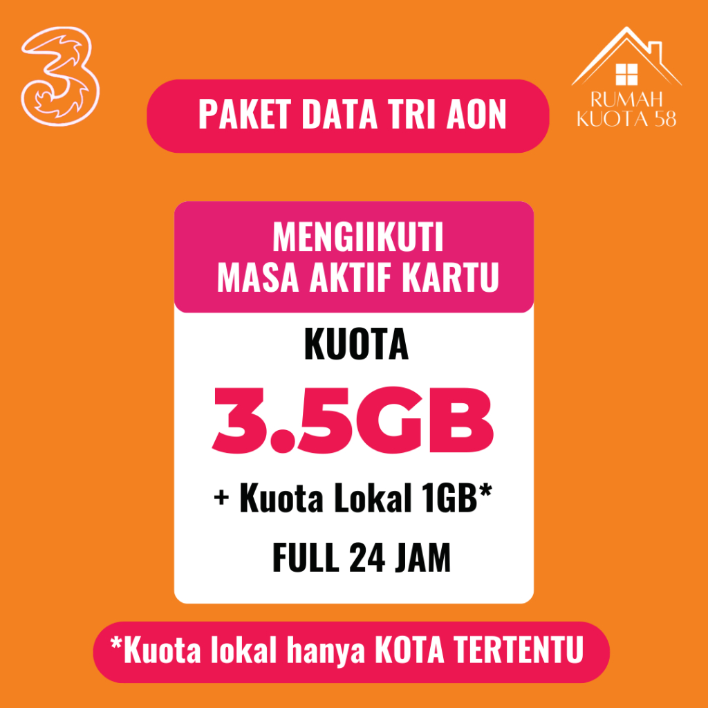 Jual PAKET DATA TRI HAPPY ALWAYS ON MASA AKTIF UNLIMITED SUPER MURAH ...