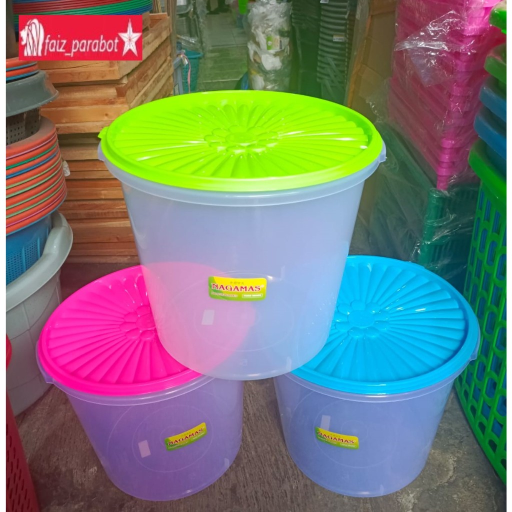 Jual Toples 16 liter nagamas / toples kue kerupuk / toples peyek shibuya alexish | Shopee Indonesia