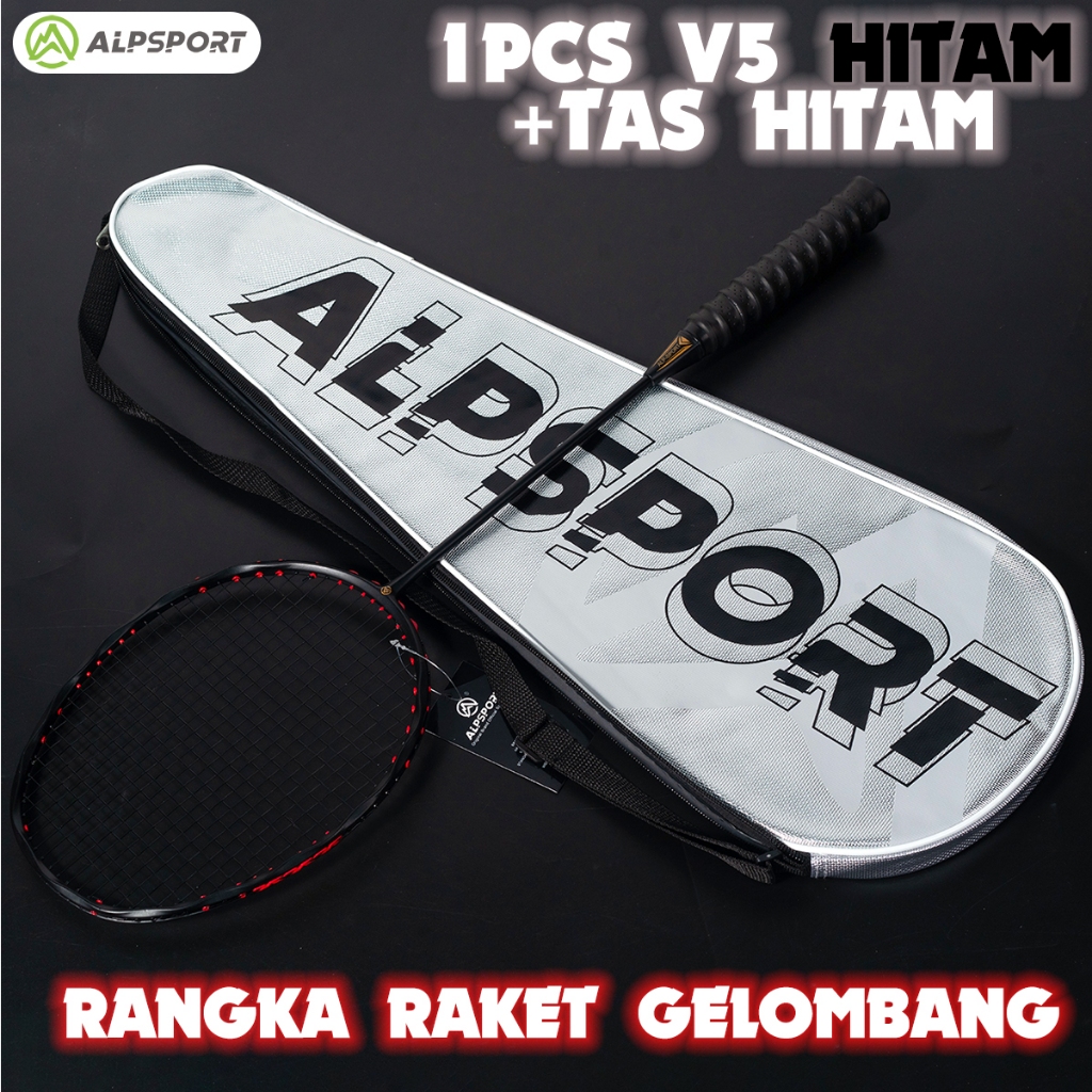 Jual ALPSPORT New Cherry Badminton Racket 100% Serat Karbon Penuh ...