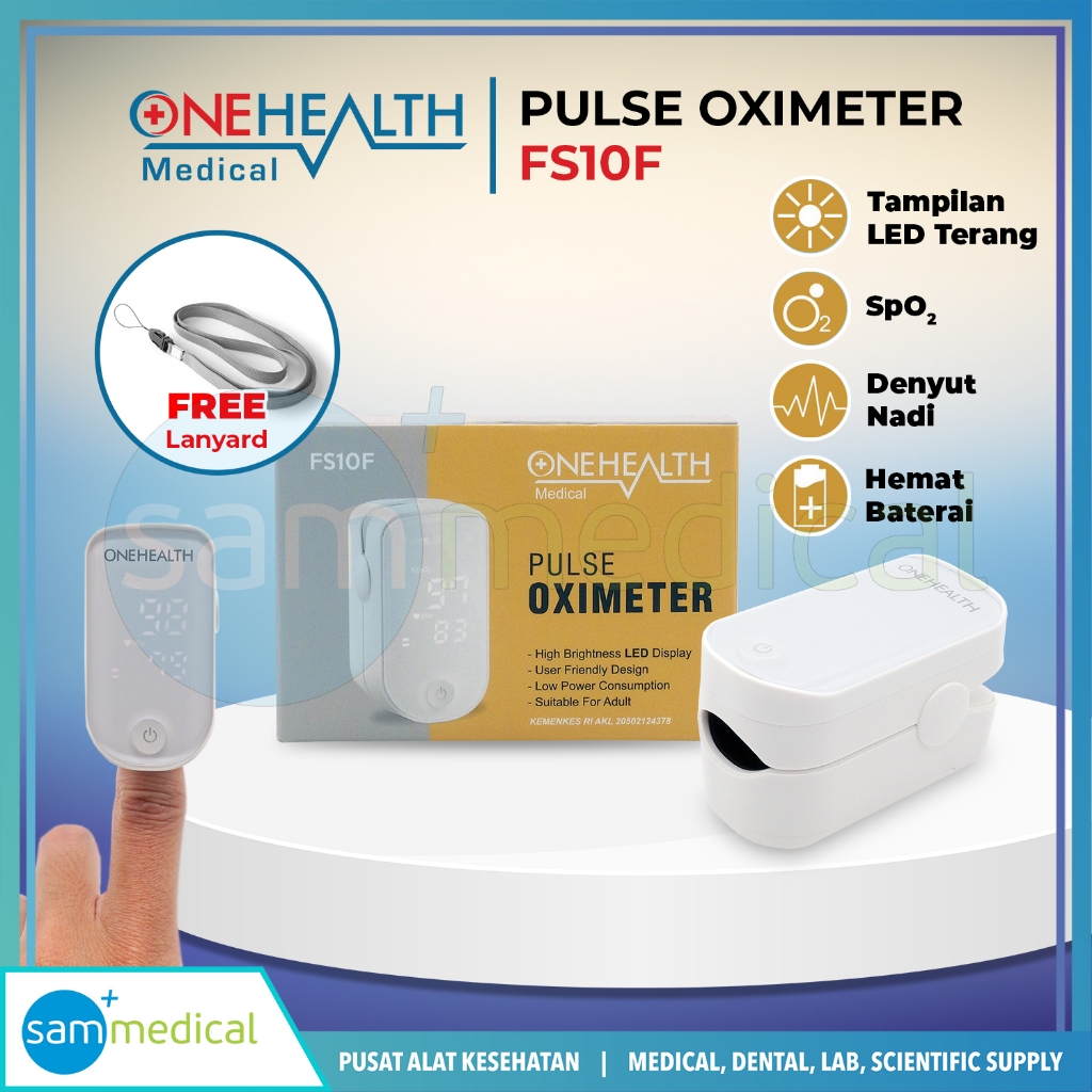 Jual Onehealth Pulse Oxymeter Digital / Saturasi Oksigen SpO2 ...