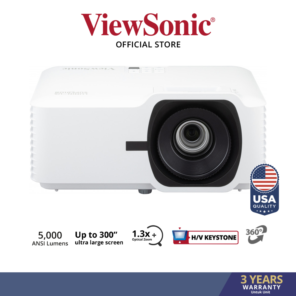 Jual ViewSonic LS740W 5000 ANSI Lumens WXGA Laser Projector | Shopee ...