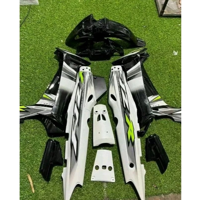 Jual Cover Body Full sett Yamaha FizR F1zR Fizr Hitam Putih FullClutch ...