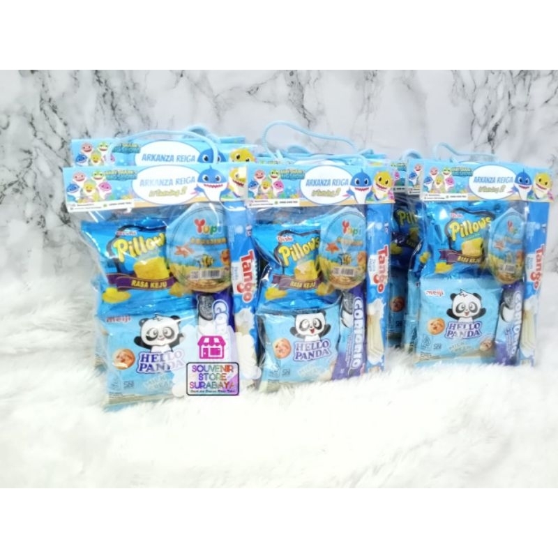 Jual Snack Serba Biru || Paket snack ultah Serba biru || Goodiebag ...