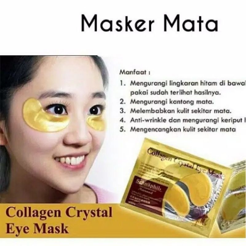 Jual Masker Mata Menghilangkan Kantong Mata Panda COLLAGEN CRYSTAL GOLD ...