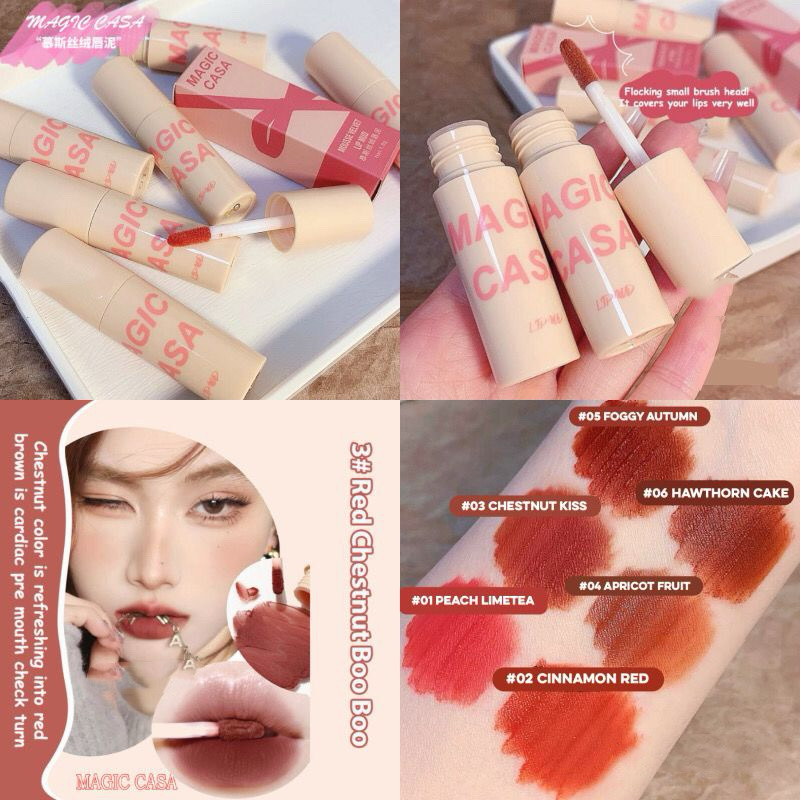 Jual [ BATAM ] COD RS MAGIC CASA Lip Cream Matte Velvet Lipstick Tahan Lama Lip Mud Tahan Nyaman ...