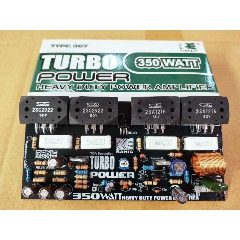 Jual Kit Power Amplifier Turbo 350 Watt Plus Final 2SC2922 2Sa1216 ...