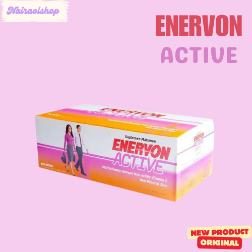 Jual Enervon Active Multivitamin dan Mineral Zinc 1 Box | Shopee Indonesia