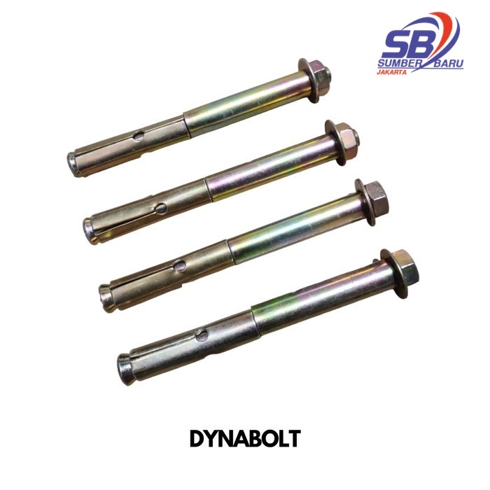 Jual 20 Pcs Dynabolt 10 x 65 Dinabolt Baut Beton Anchor Bracket Set ...
