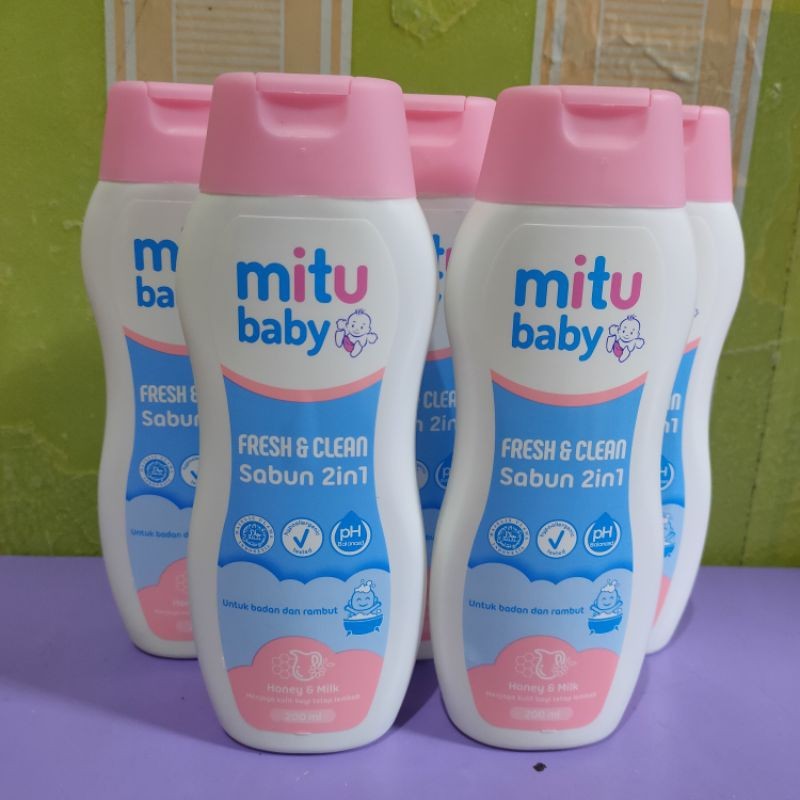 Jual MITU BABY FRESH&CLEAN SABUN 2IN1 200ML | Shopee Indonesia