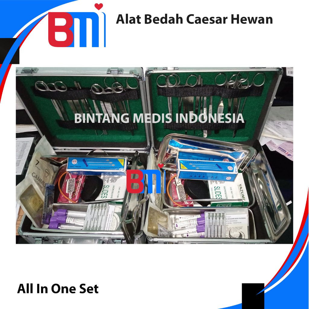 Jual Alat Bedah Caesar Hewan - Veterinary Surgical Instrument Kit ...