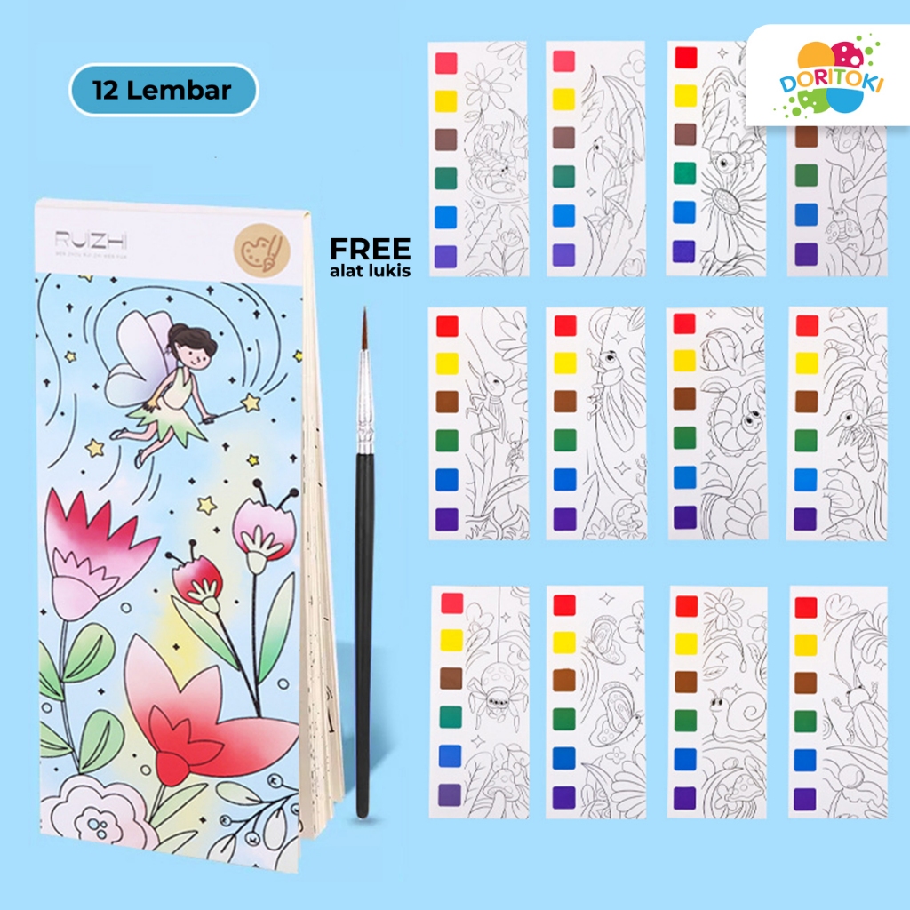 Jual Doritoki 1 Set Alat Lukis Paket Melukis Anak Crayon Alat Gambar ...