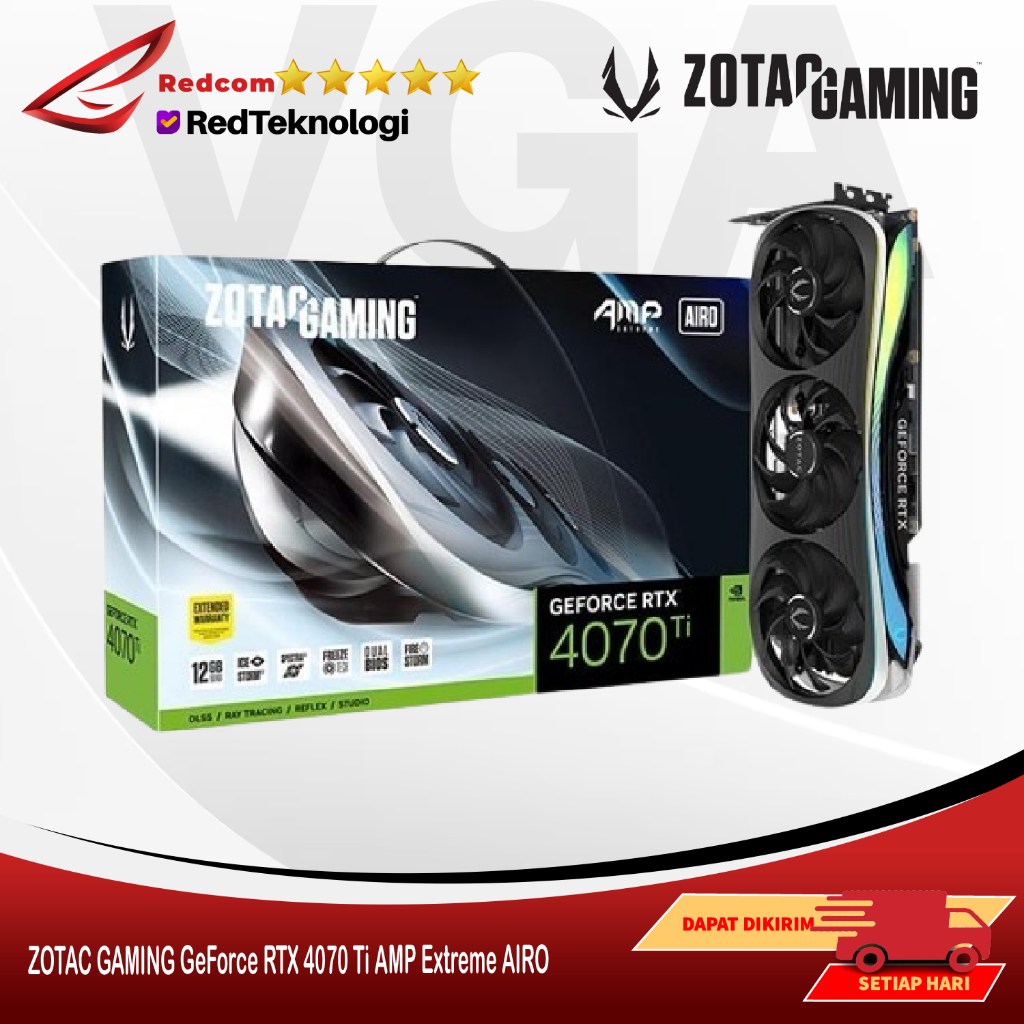 Jual ZOTAC GAMING GeForce RTX 4070 Ti AMP Extreme AIRO | Shopee Indonesia