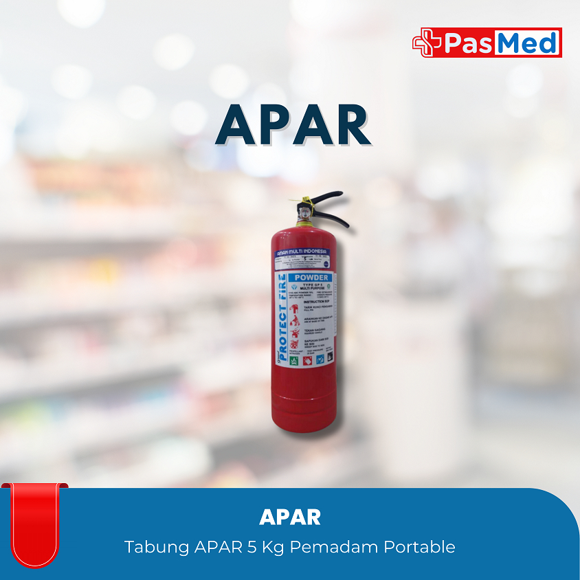 Jual Tabung APAR 5 KG Commando / 5 KG Powder Pemadam Portable| PASMED ...