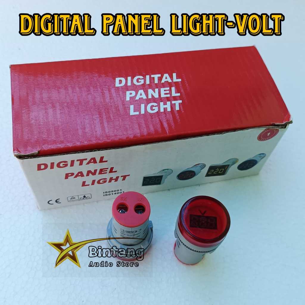 Jual Lampu Pilot Indikator VOLTMETER 22mm Digital LED Display Volt ...