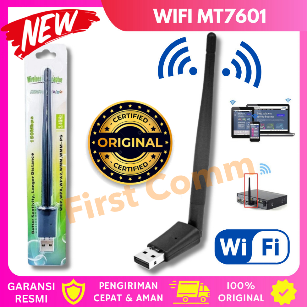 Jual USB WiFi Dongle MT7601 Set Top Box DVB T2 / USB WIFI PC / USB WIFI ...
