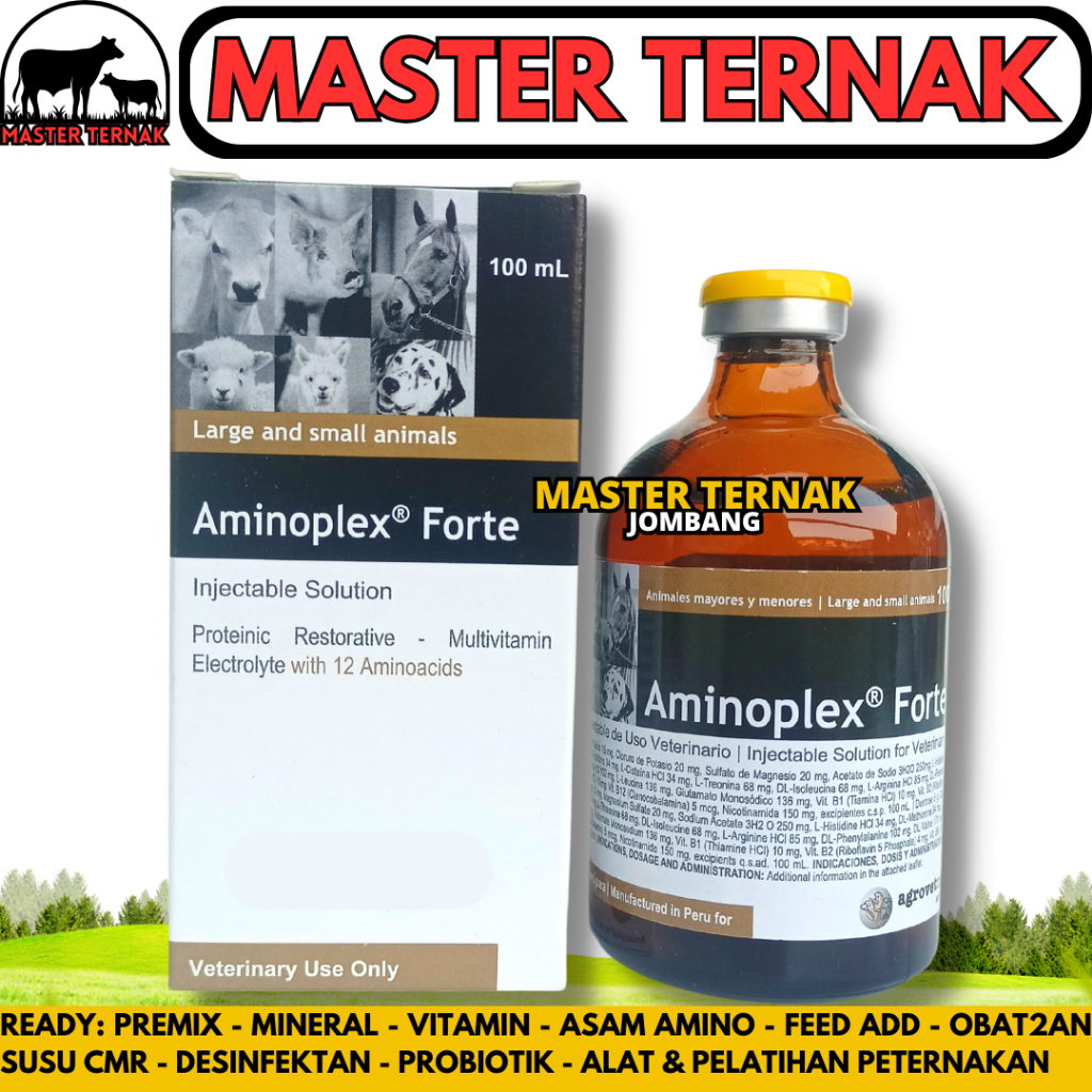 Jual AMINOPLEX FORTE 100ml - Multivitamin dam Amino Lengkap Hewan ...