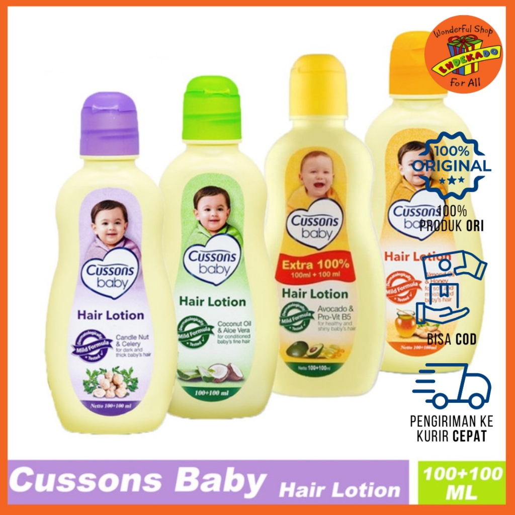 Jual Cussons Baby Hair Lotion 100+100ml cusson Lotion Rambut Bayi ...